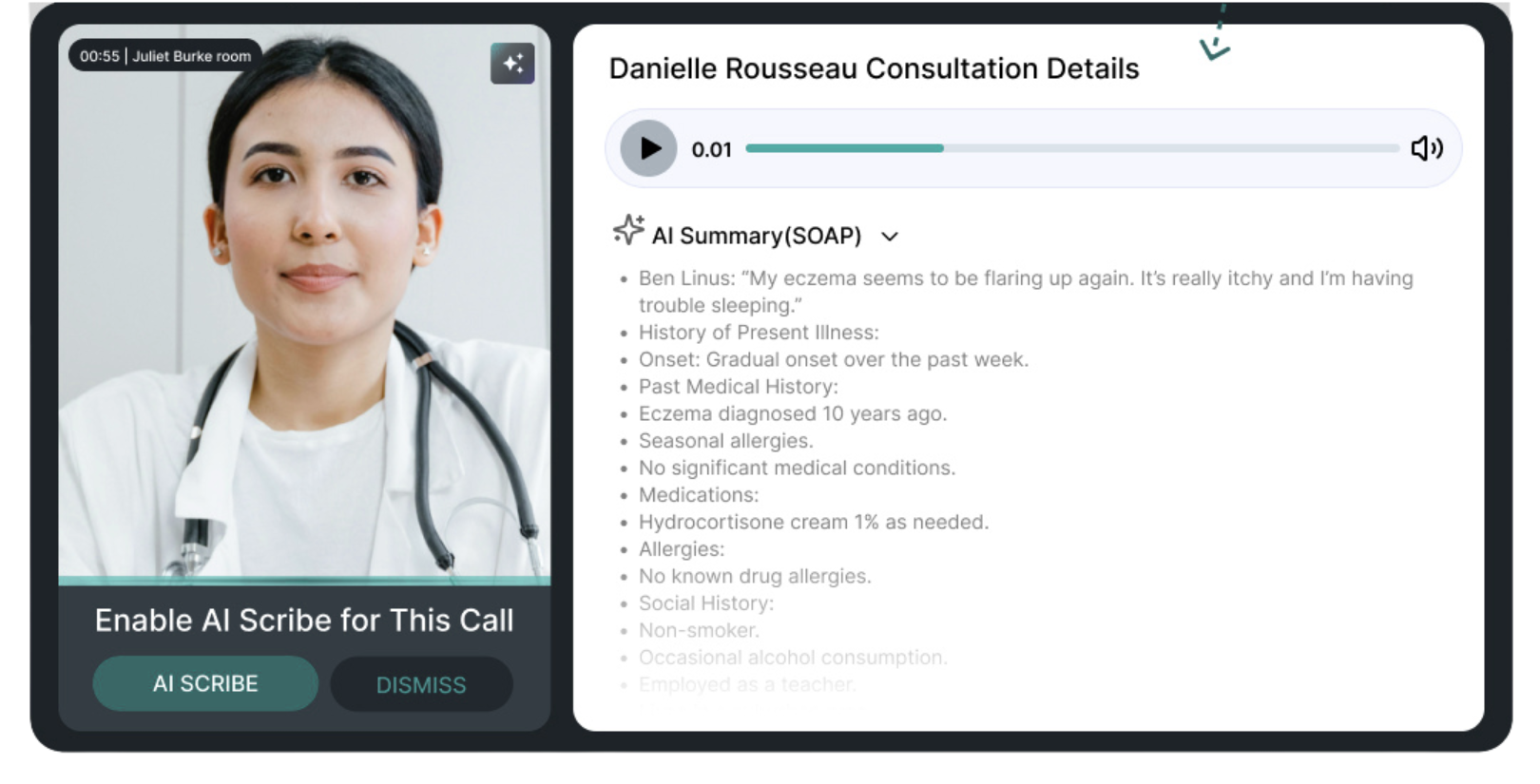 AI Scribe Powered By Coviu Assist